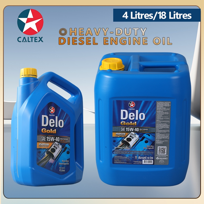 Delo Gold 15w40 4L-18L Multigrade Heavy Duty Diesel High Performance 4 ...
