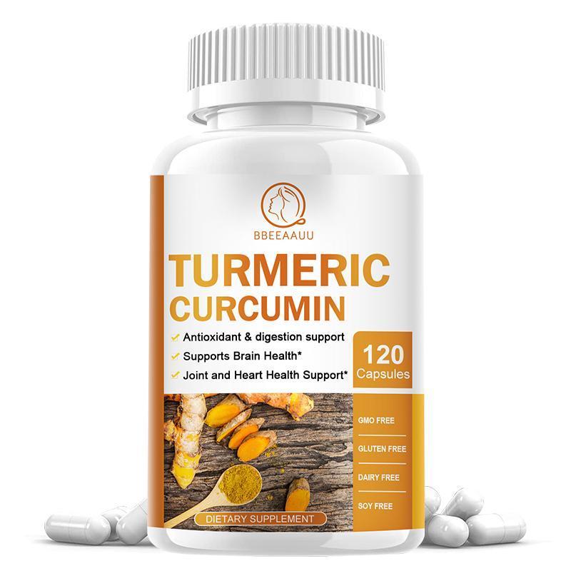 BEAU Turmeric Curcumin Capsules with Ginger&Black Pepper Support Joint ...