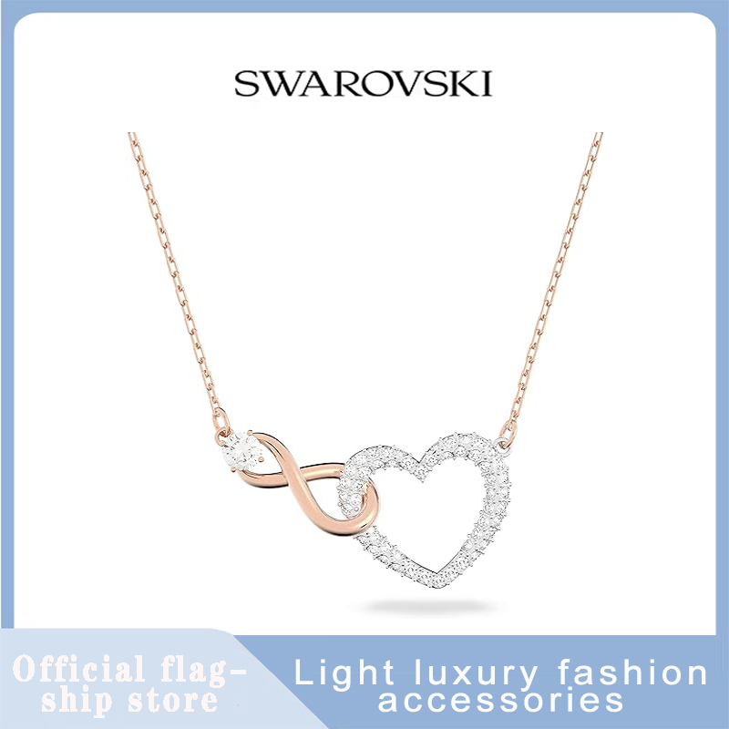 Swarovski infinity heart shaped jewelry necklace lover gift light ...
