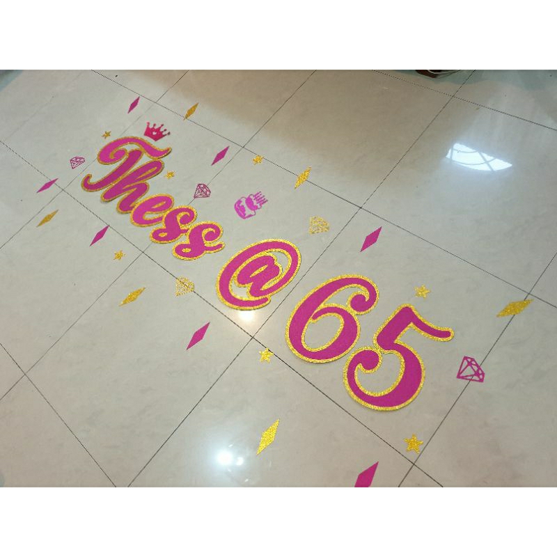 60th Birthdays Lettering Design cut-out for Lolo, Lola's Birthday ...
