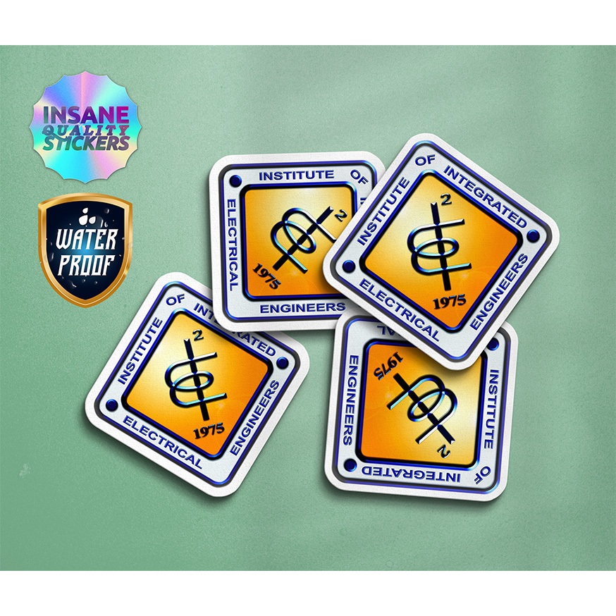 IQS 0039 IIEE logo Sticker Reflectorized Waterproof for CAR | Shopee ...