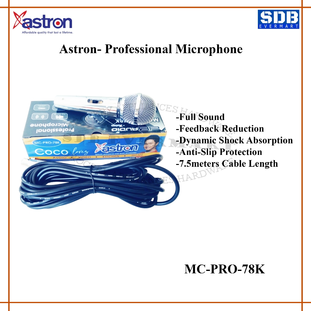 Astron-Professional Microphone [MC-PRO-78K]-1PC | Shopee Philippines