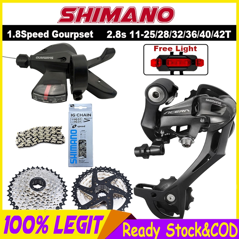 Shimano MTB 8 Speed Groupset Acera M390 8speed RD Shifter VG Cassette ...