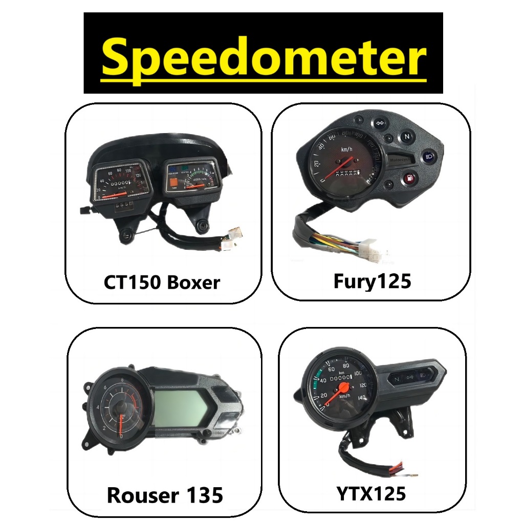 {COD} Speedometer Assy For YTX125/Fury/Rouser135/CT150 Boxer/Smash115 ...