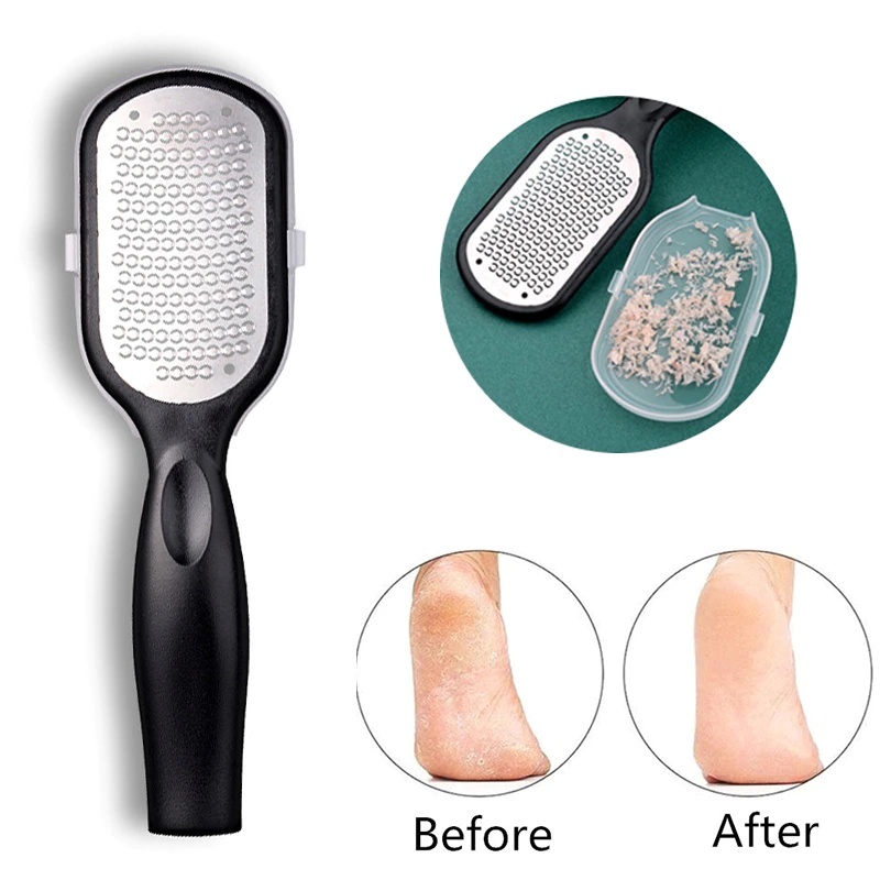 Foot File Stainless Steel Spa Pedicure Callus Remover Foot Care Rasp ...