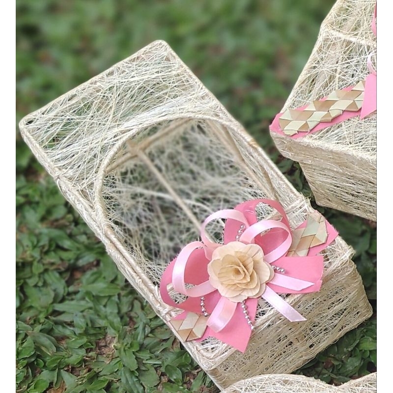 Abaca box with coffee press 350ml souvenir package | Shopee Philippines