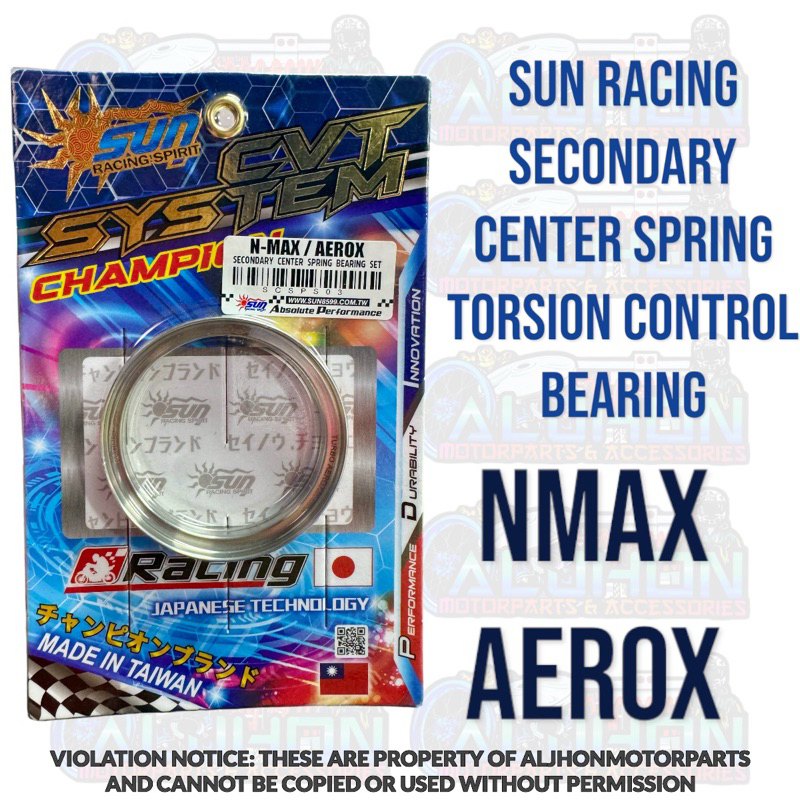 SUN RACING SECONDARY CENTER SPRING BEARING SET NMAX AEROX / Torsion ...