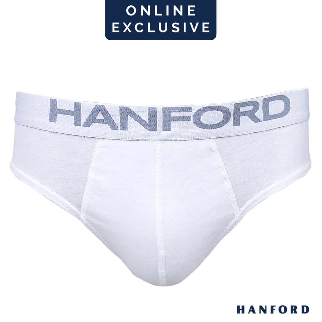 Hanford Men Regular Cotton Briefs OG Wes / Buck - White / Black (1PC ...