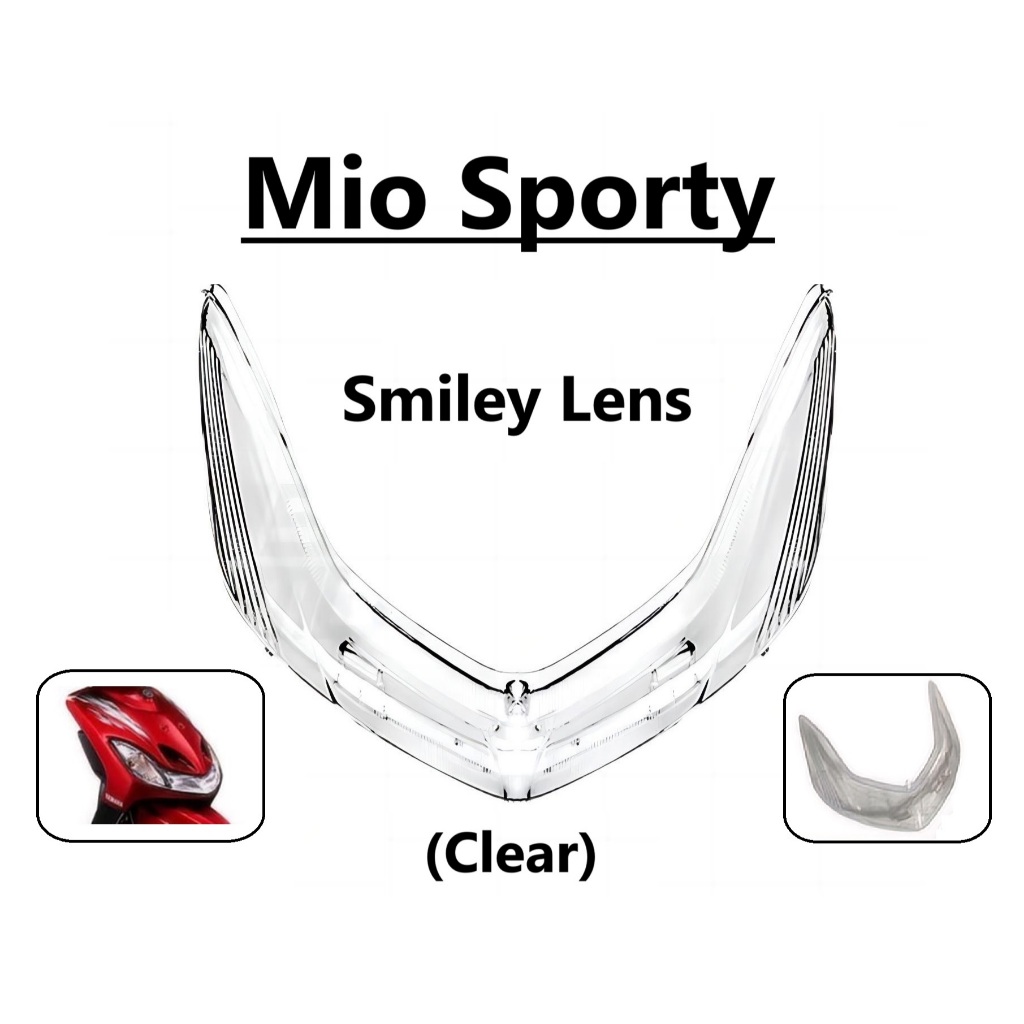 {Waze} Mio Sporty Smiley Lens (Clear) | Shopee Philippines