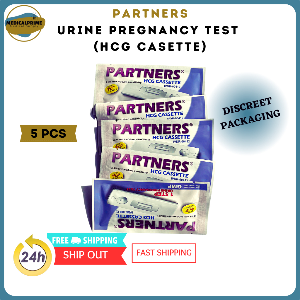 5PCS Partners Pregnancy Test Urine PT Kit Original with Cert (HCG ...