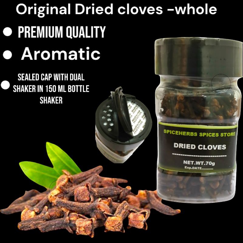 Dried cloves-whole 70 grams in dual shaker bottle | Shopee Philippines