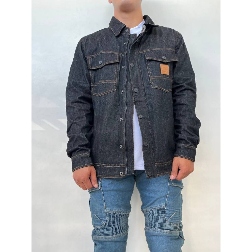 SEC RIDING JACKET DENIM GIACA(PADDED) | Shopee Philippines