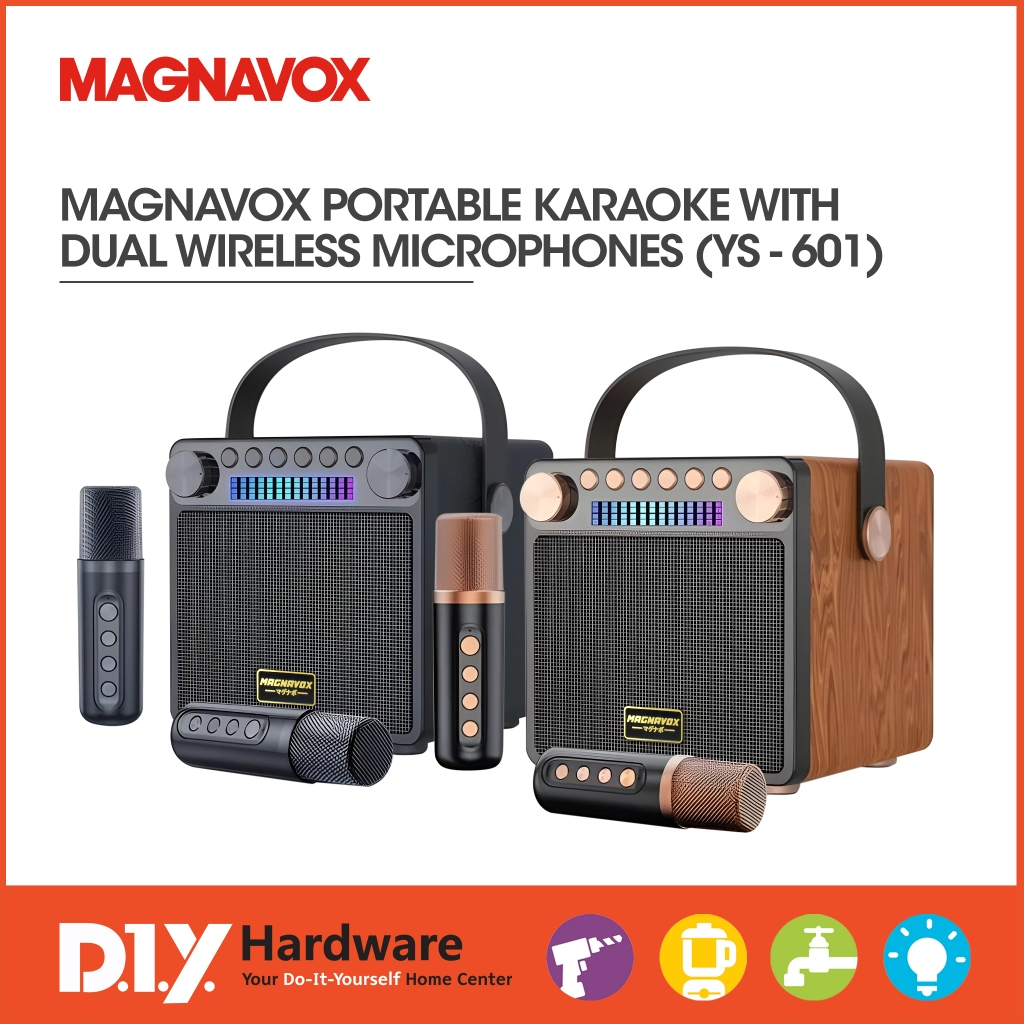 MAGNAVOX by DIY Hardware Portable Karaoke with Dual Wireless ...