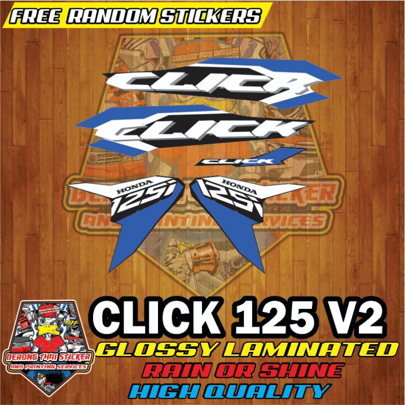 Honda Click 125 V2 Stock Decals | Shopee Philippines