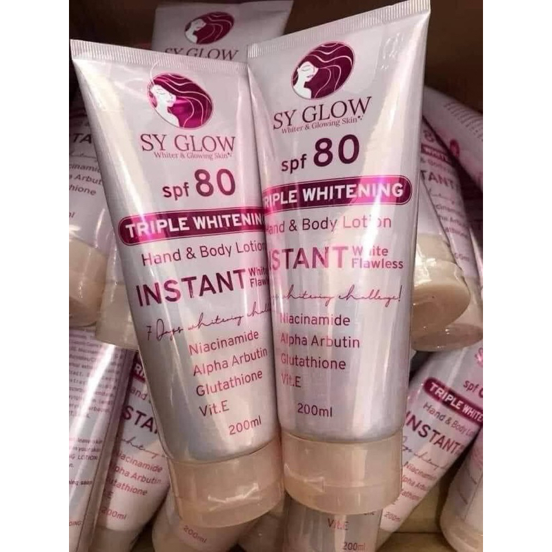 SY GLow Lotion With SPF80 New Packaging | Shopee Philippines