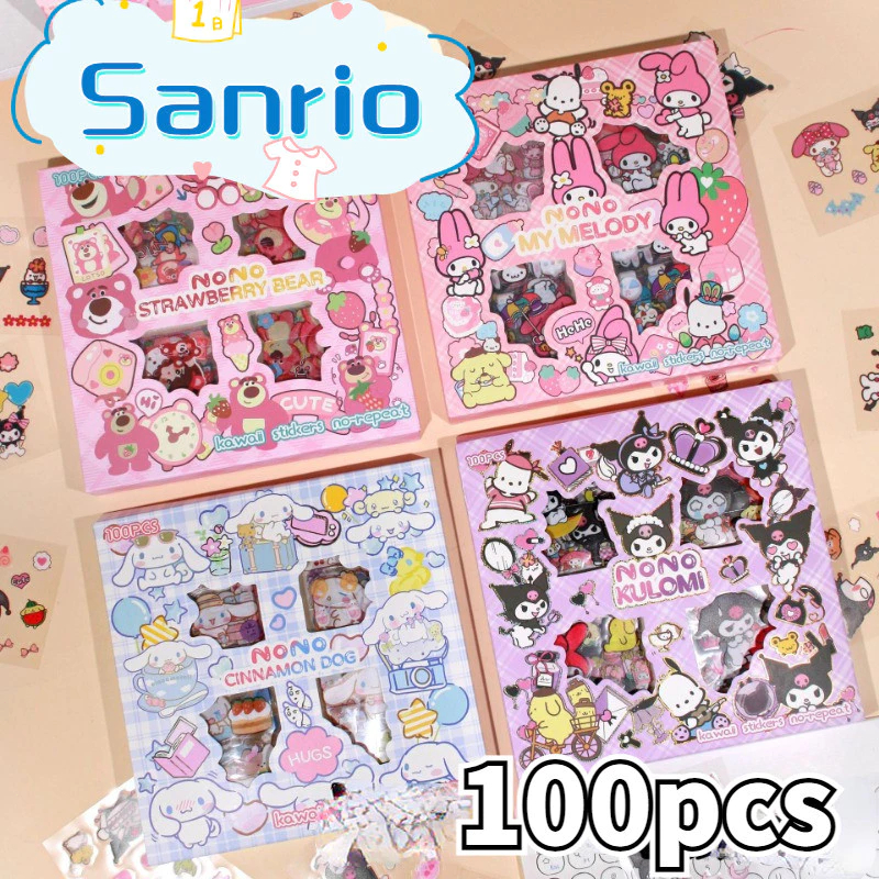 100/63/20pcs Gift Box Stickers Cute Sticker Transparent Stickers Hand ...