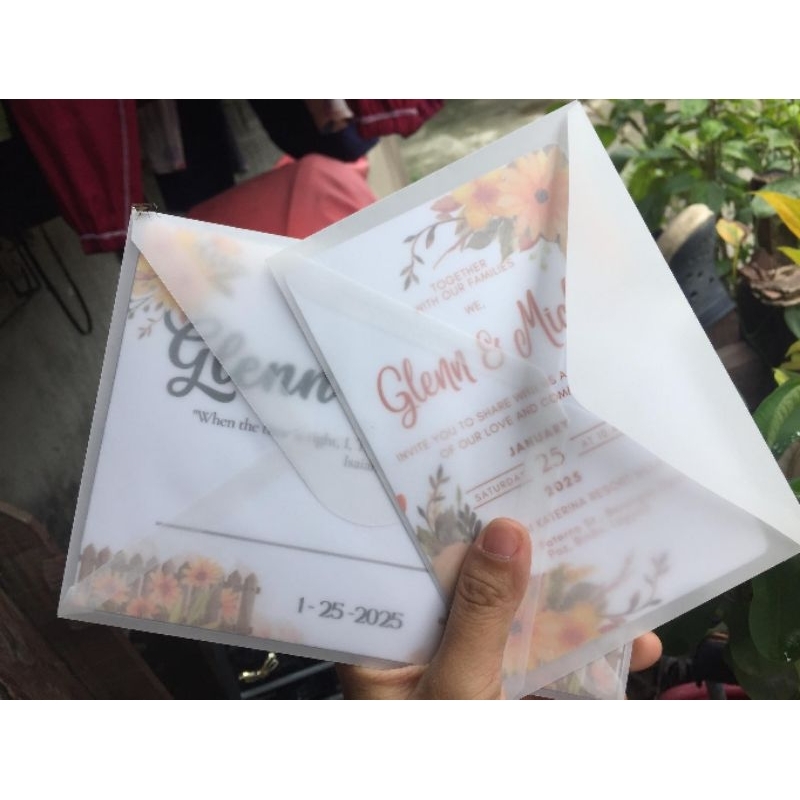Sliding Invitation and 4R Invitation Card | Shopee Philippines