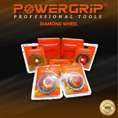 POWERGRIP DIAMOND WHEEL/CUP WHEEL 4'' TURBO/SEGMENTED/DRY/SUPER THIN ...