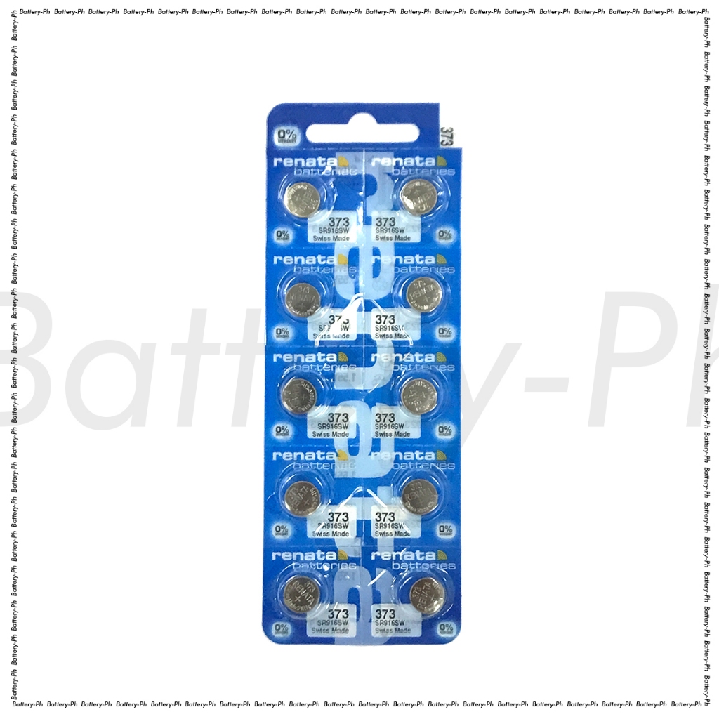 ORIGINAL Renata 373-SR916SW Battery Pack of 10pcs ORIG (battery_ph ...