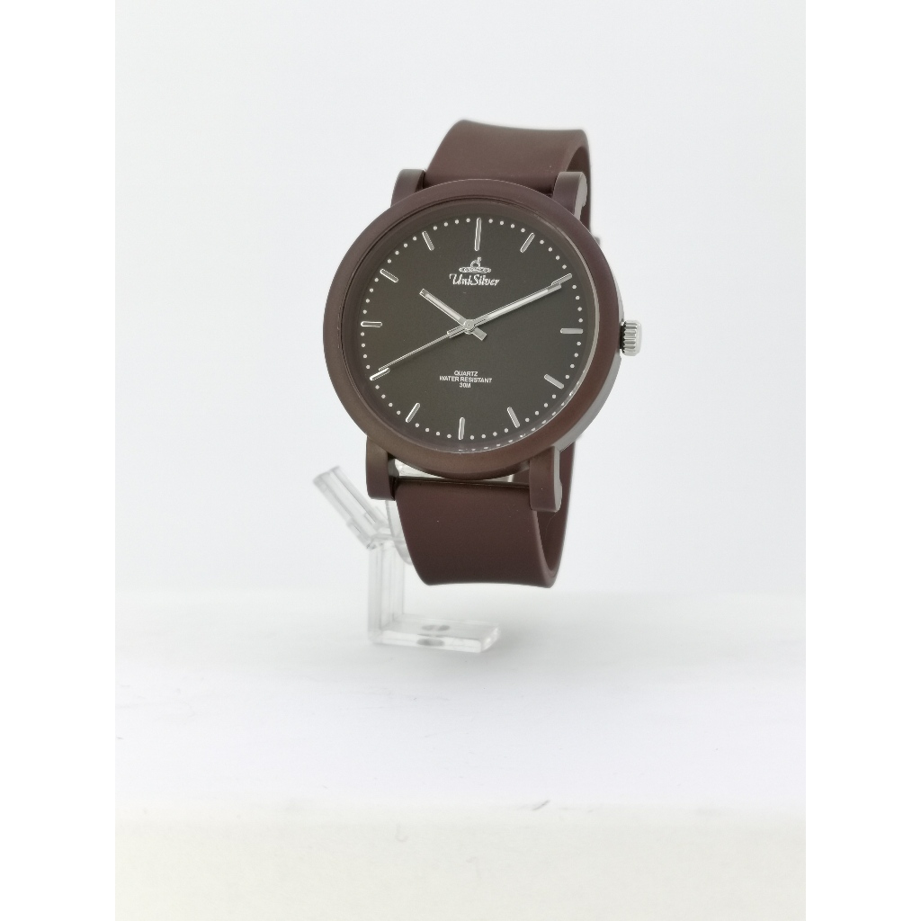 UniSilver TIME DUSK RIVEN Men's Analog Black / Dark Green Rubber Watch ...
