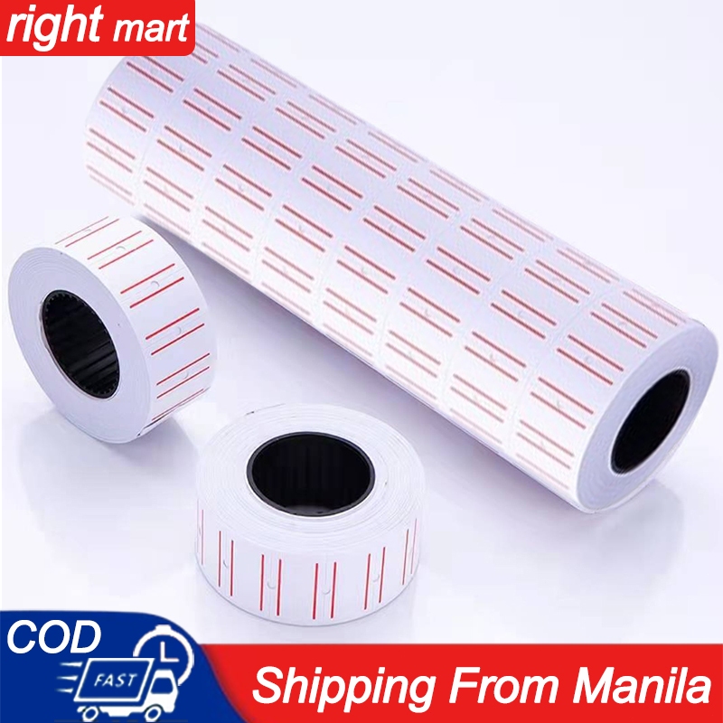 10Rolls Price Tag Sticker Label Price Tags Paper Price Labeller Refill ...