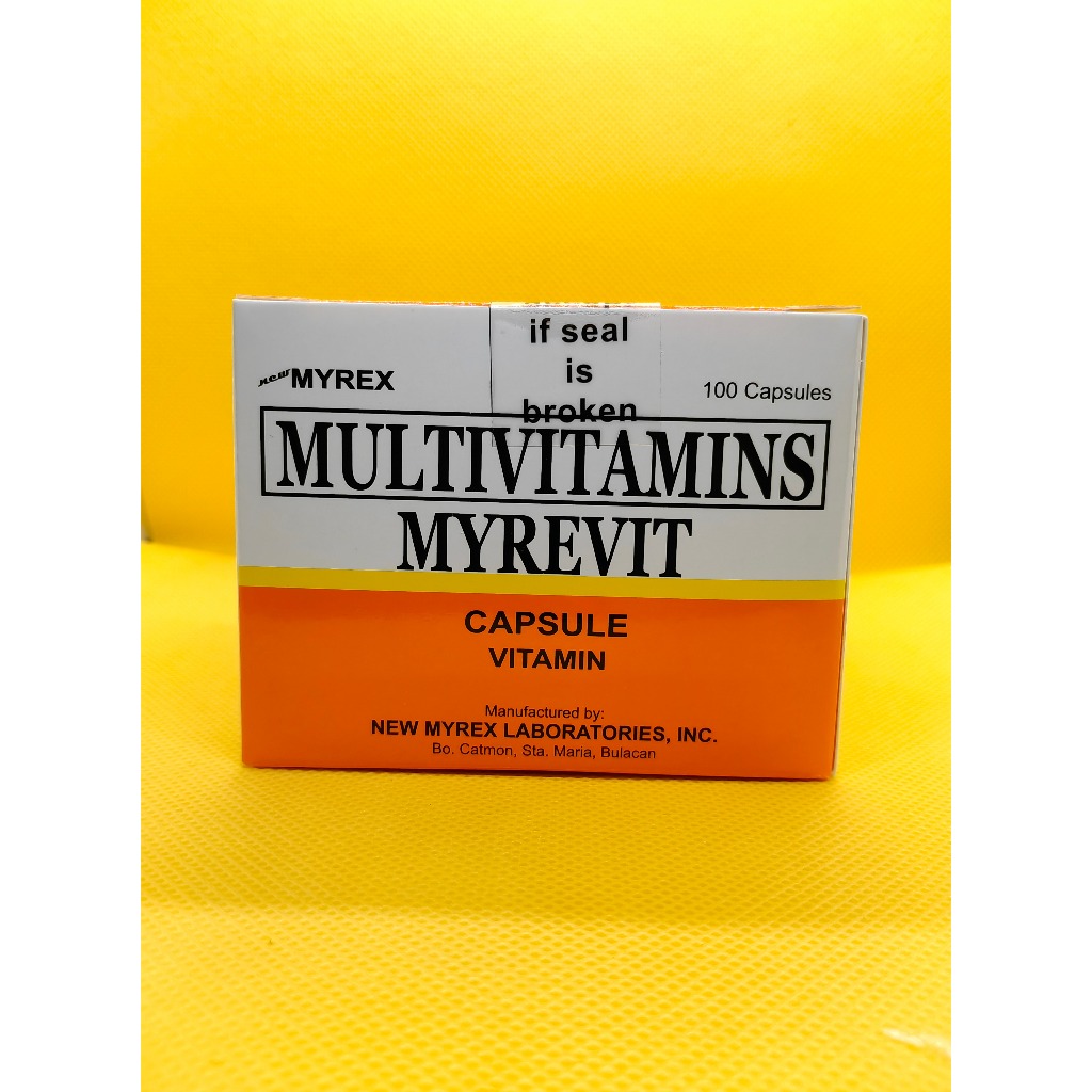 MYREVIT Multivitamins capsule - 100 capsules | Shopee Philippines