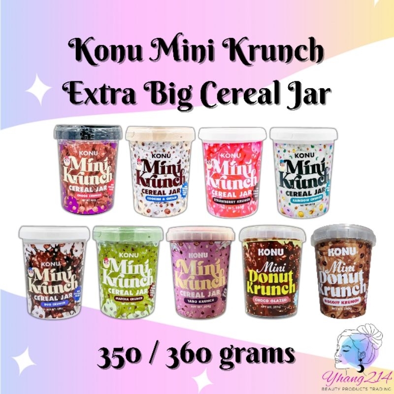 Konu Mini Krunch Extra Big Cereal Jar 350grams / 360grams | Shopee ...