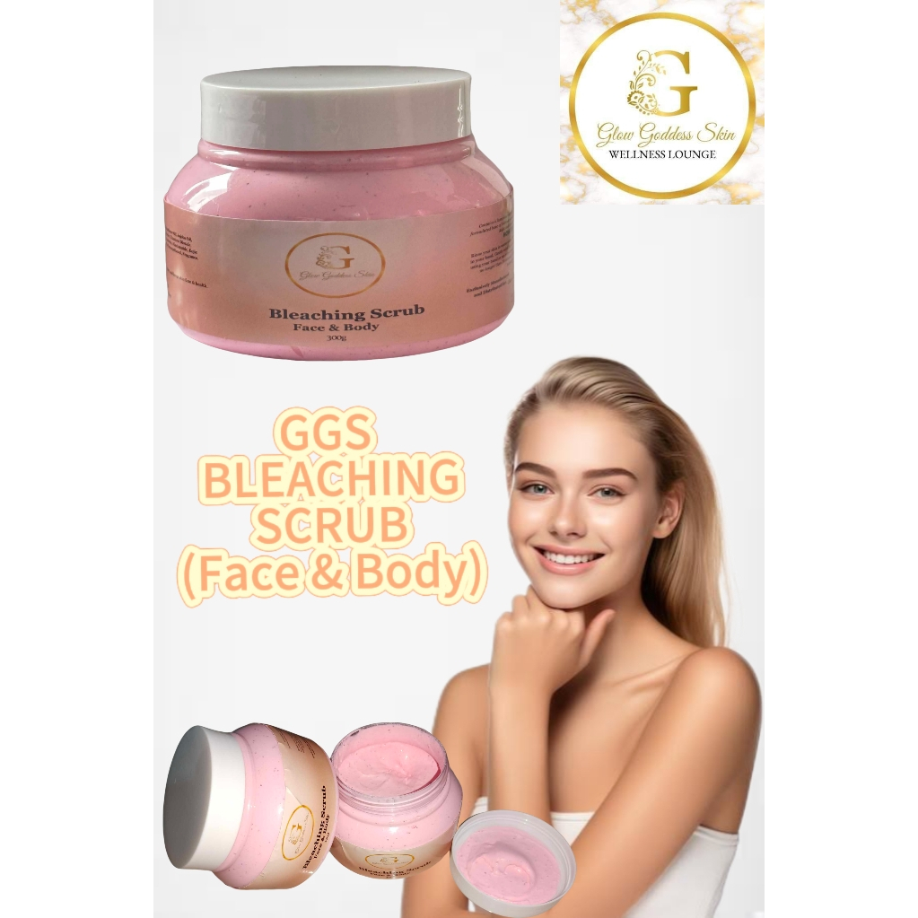 Bleaching Scrub by Glow Goddess Skin, for whitening 300grams per bottle ...
