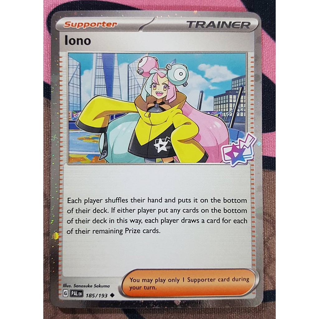 IONO PROMO 185/193 Uncommon Holo Trainer -Supporter Paldea Evolved ...