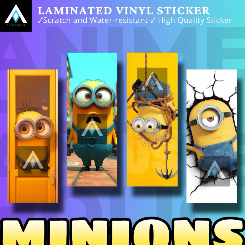 MINIONS TILES STICKERS ~LAMINATED VINYL STICKERS ~ANIMEHOLIC | Shopee ...