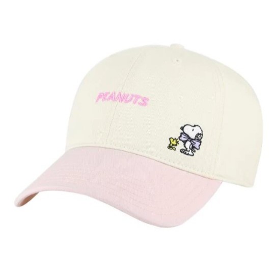 MINISO Snoopy Colorful Life Collection Dual-Color Baseball Cap (Pink ...