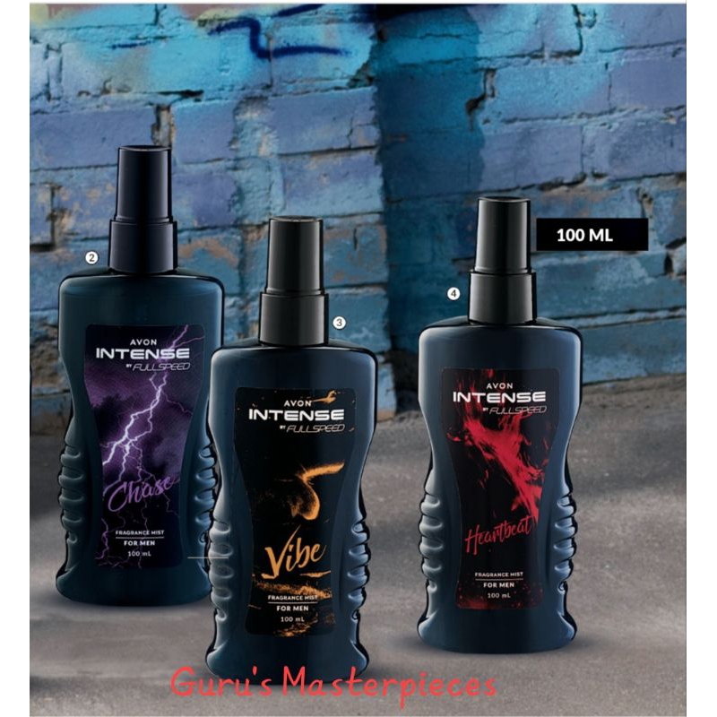 Avon Intense Fullspeed Fragrance Mist Heartbeat,Thrill, | Shopee ...