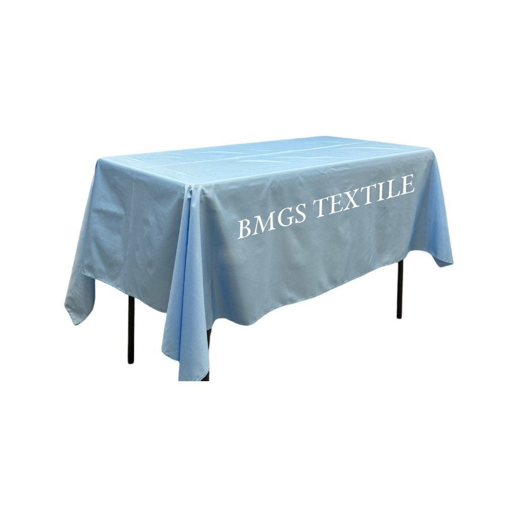 Topper Rectangular Table Cloth Geena/Pongee Table Cover 4FT/6FT Cover Party Events | Shopee ...
