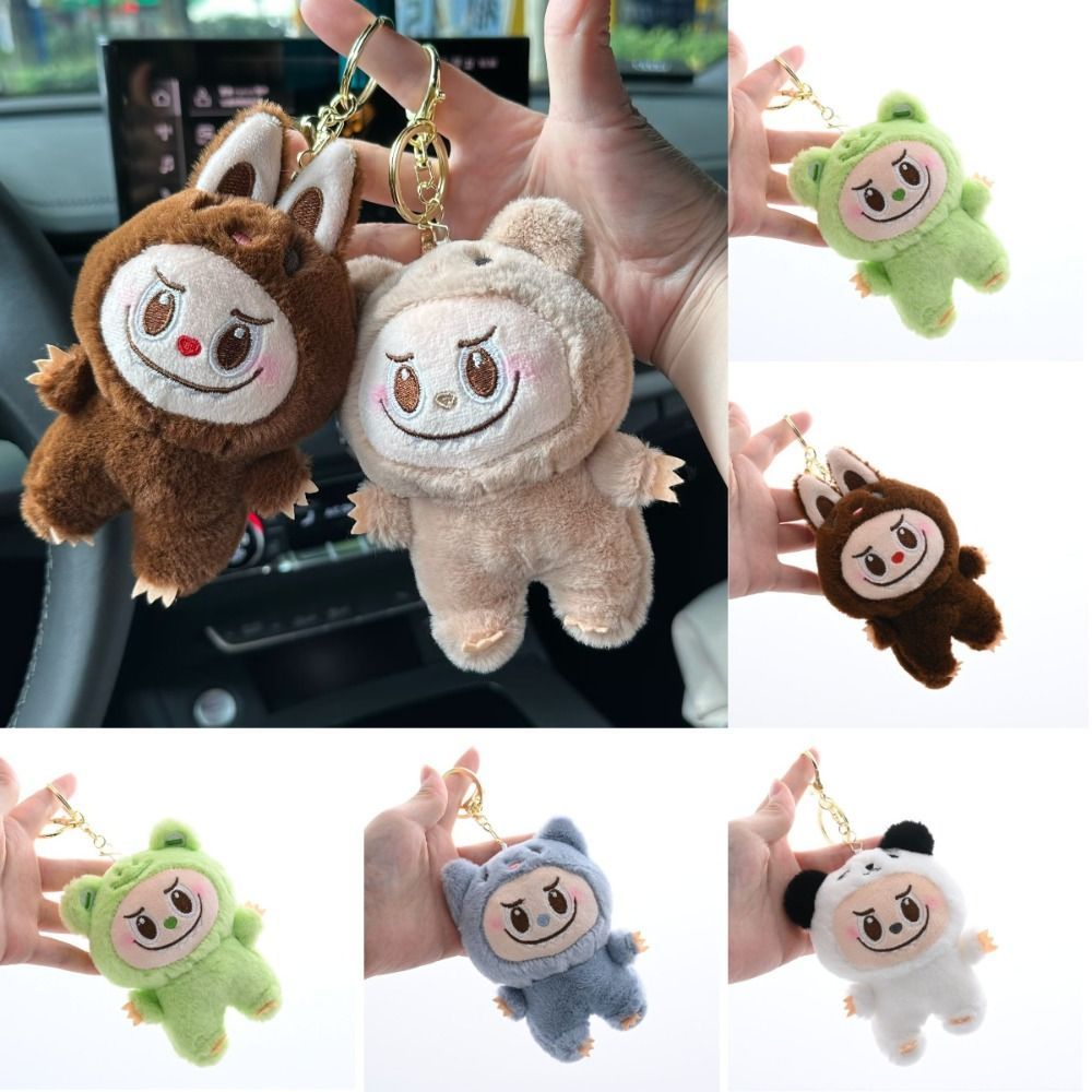 Cartoon Labubu Bag Pendant Role Play Plush Doll Car Keyring Cute Gift ...