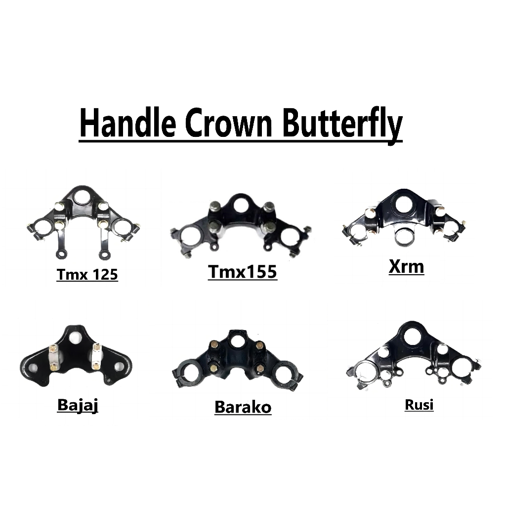{OK} Handle Crown Butterfly Assy Tmx155/Tmx125/Barako/Xrm/Bajaj/CT100 ...
