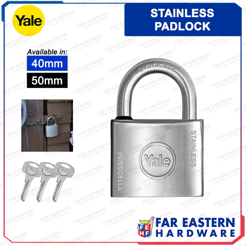 YALE Stainless Steel Padlock Key 40mm | 50mm | Shopee Philippines