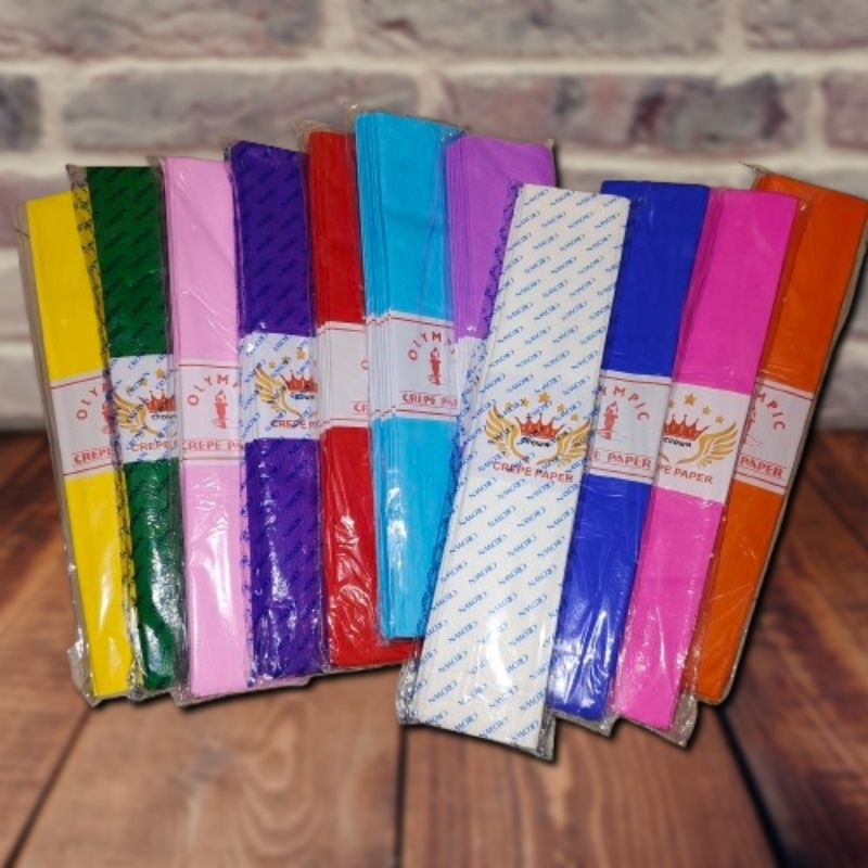 Crepe Paper assorted color sold per pc | Shopee Philippines