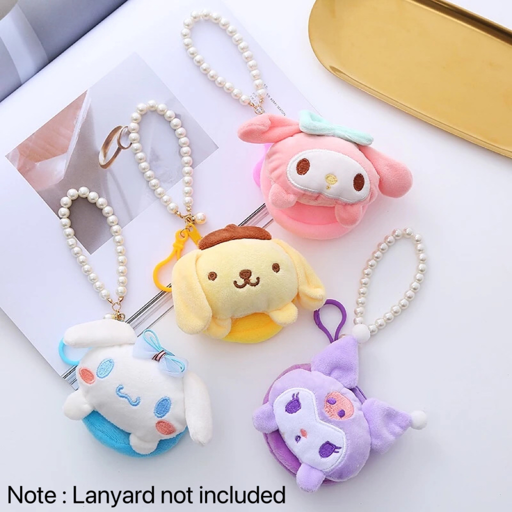100% Original J&S Sanrio Coin Purse, Cute Plushies Kuromi Plush Purse ...