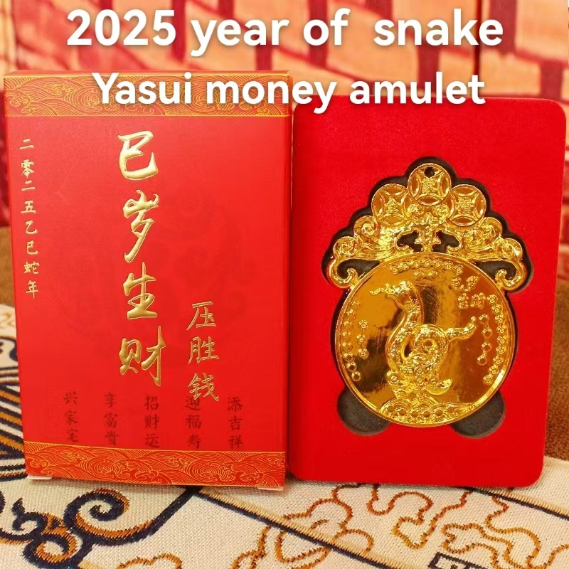 2025 Year of The snake yasui coin Feng Shui Lucky Money Home Decoration ...