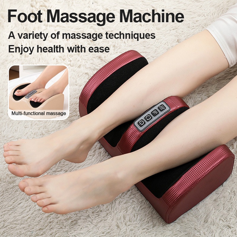 Electric Foot heating Leg Relax Massager Acupoint Machine Remote ...