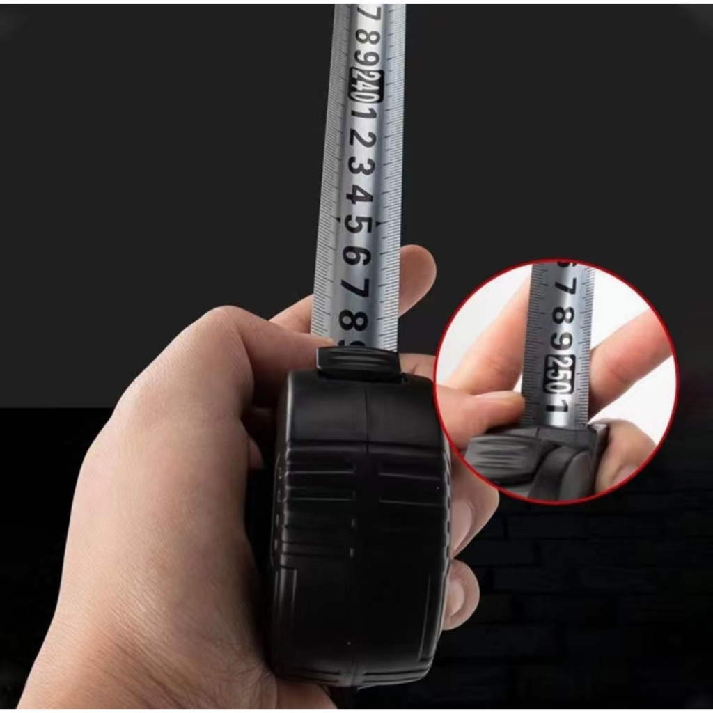 3m/5m/7.5m/10m Steel Measuring Heavy Duty Scale Tape Portable Tape ...