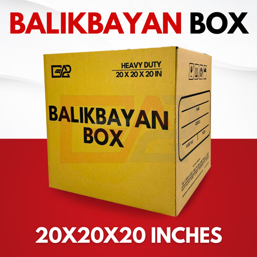 ON HAND Balikbayan Box 20x20x20 inches / HIGH QUALITY Corrugated ...