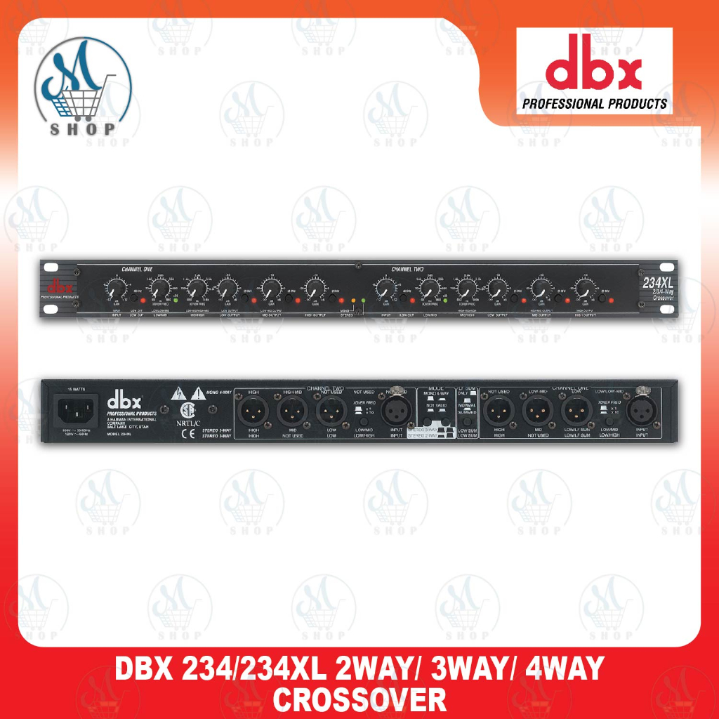 2WAY/ 3WAY /4WAY CROSSOVER DBX 234/234XL | Shopee Philippines