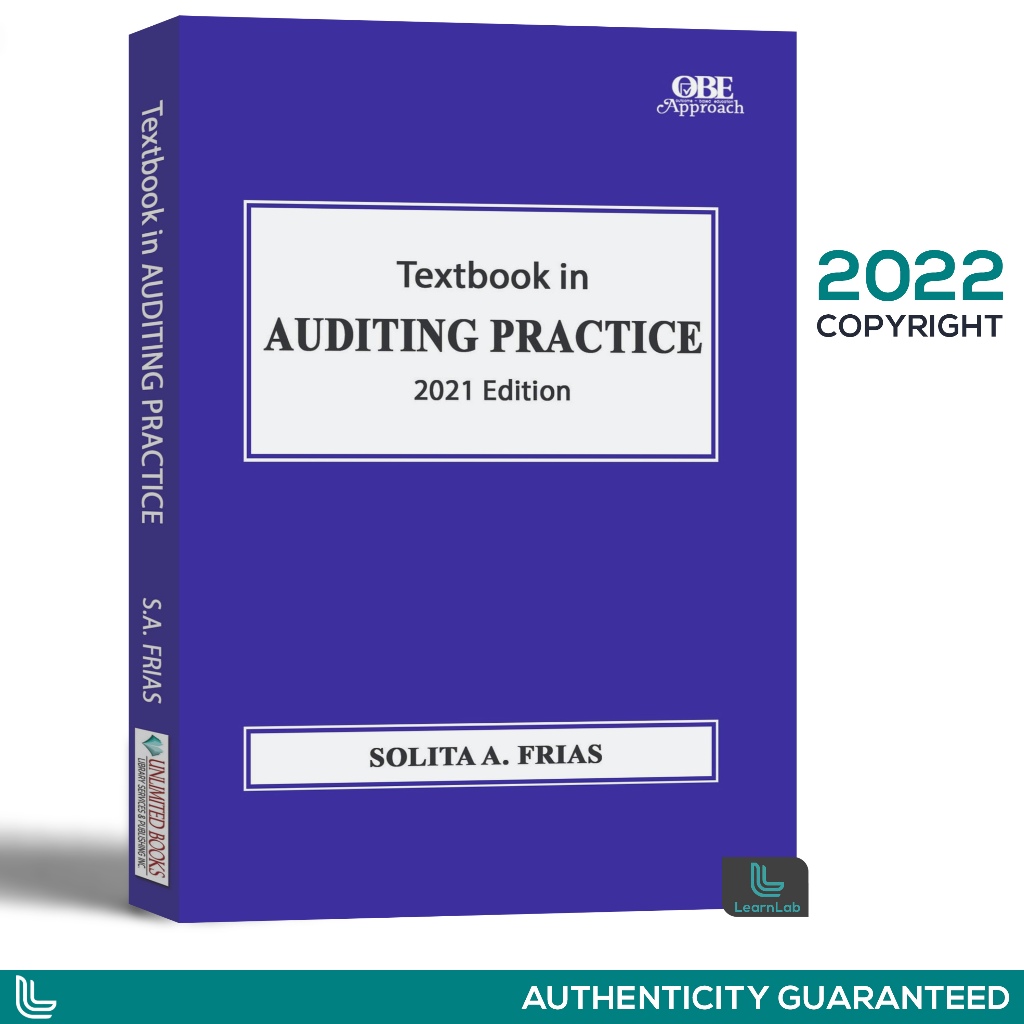 Textbook in AUDITING PRACTICE © 2021 - Solita A. Frias | Shopee Philippines