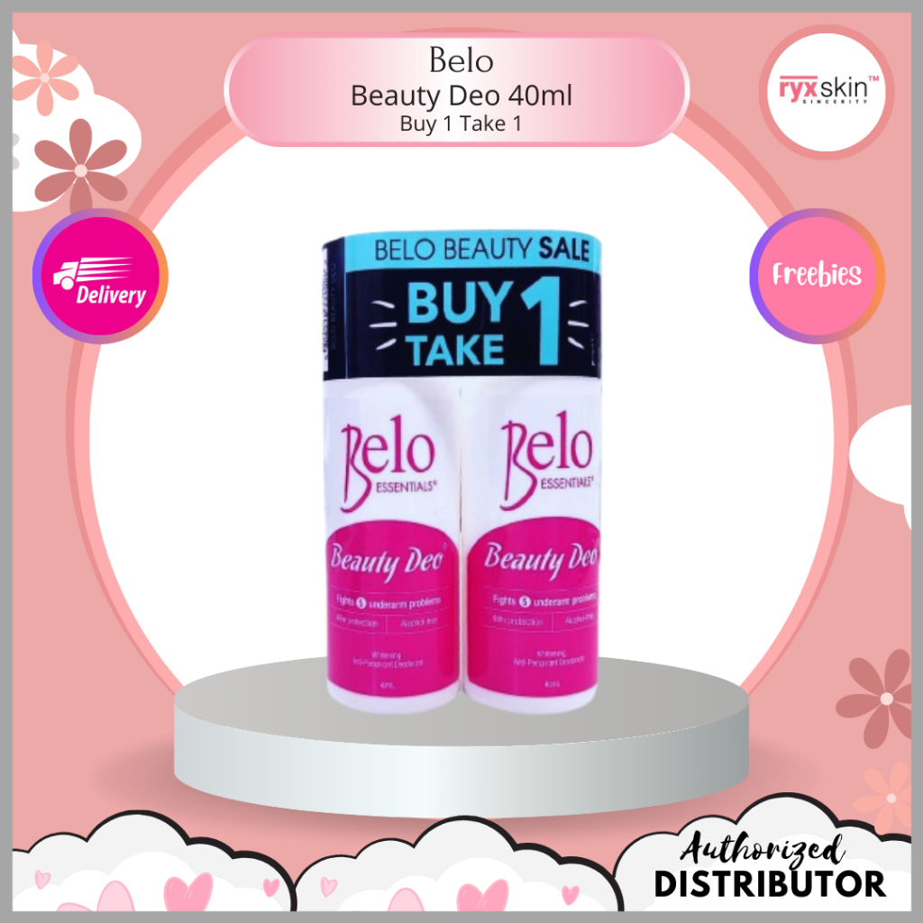 Belo Essentials Whitening Deodorant Roll On 40ml Buy 1 Take 1 | Shopee ...