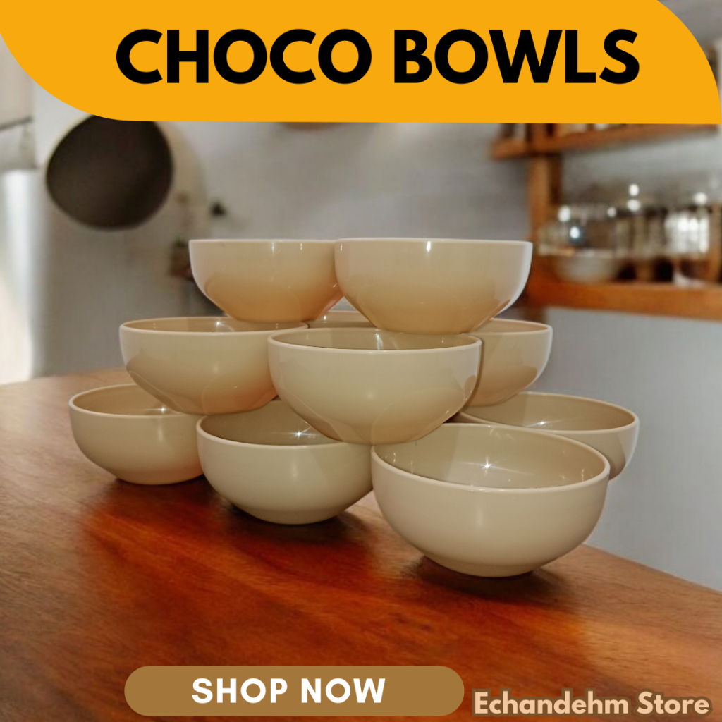 Choco Bowl Set: Stylish Plastic Bowls for Every Occasion (Set of 3, 6 ...