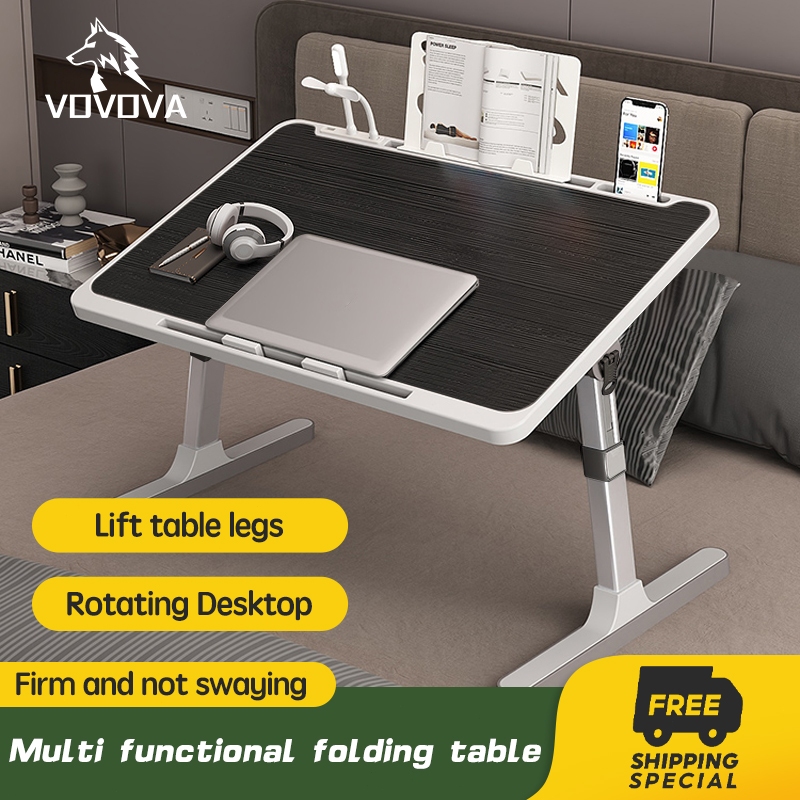 VOVOVA Folding Desk Lazy Table Computer Bed Small Table For study ...