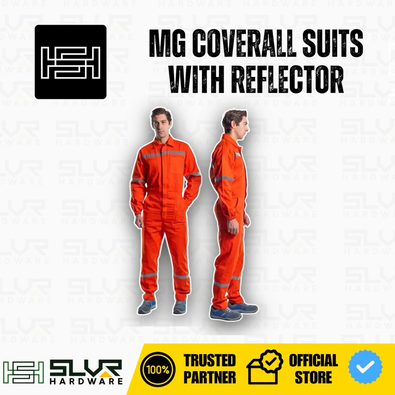 MG Industrial Polyester Coverall Suits (Orange) IS-04B | Shopee Philippines