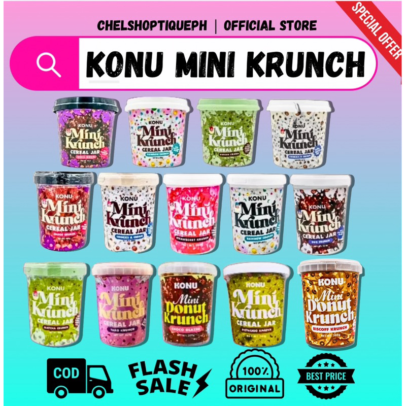 Konu Mini Krunch Cereal Jars Ready-to-eat Matcha Choco Pistachio ...