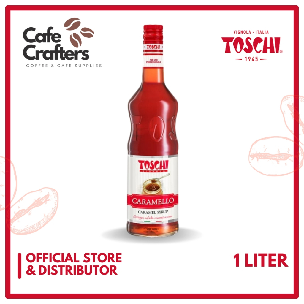 Toschi Caramel Coffee Syrup 1 Liter | Shopee Philippines